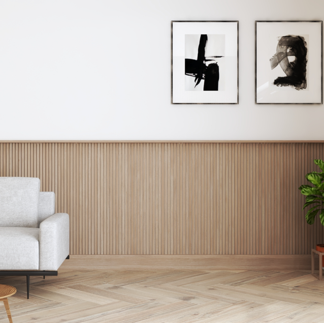 4410 - Toplijst Eiken lambrisering - Eiken op MDF v313 - 18 x 70 mm ...